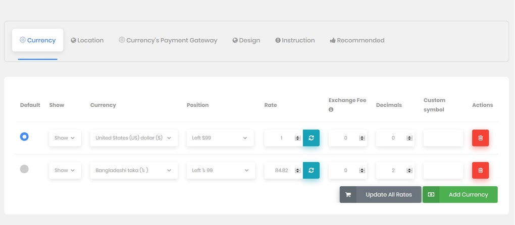 Multi Currency For WooCommerce para WordPress - Descargar