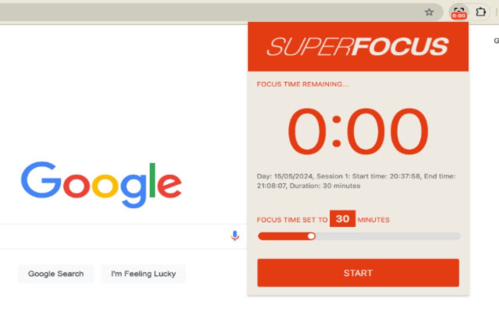 SuperFocus by SuperNines Google Chrome 용 - 확장 프로그램 다운로드