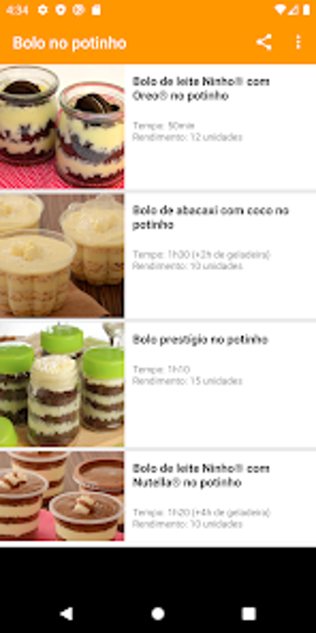 Bolo no potinho for Android - Download