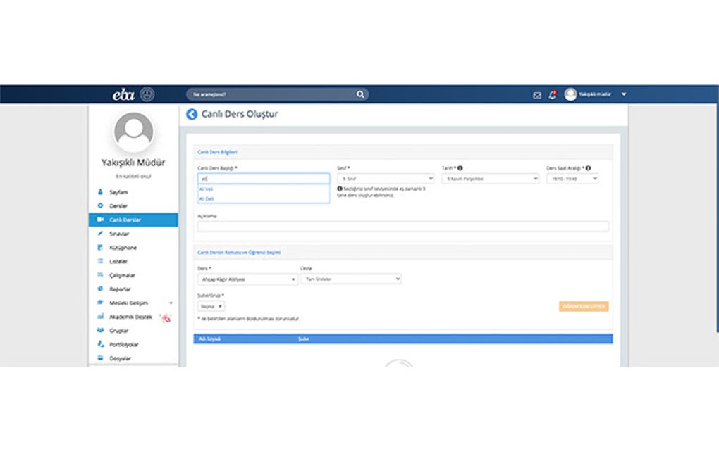 Eba Ders İsim Doldurucu for Google Chrome - Extension Download