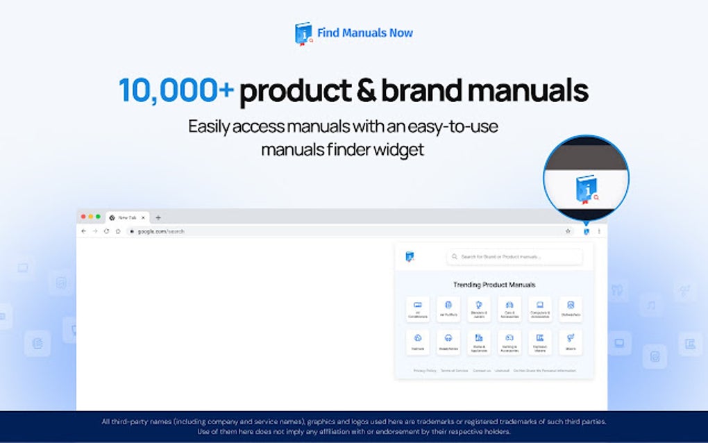 Find Manuals Now for Google Chrome - Extension Download