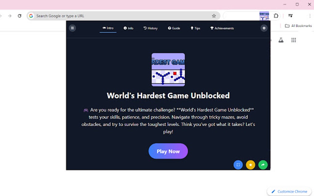 World's Hardest Game Google Chrome 용 - 확장 프로그램 다운로드
