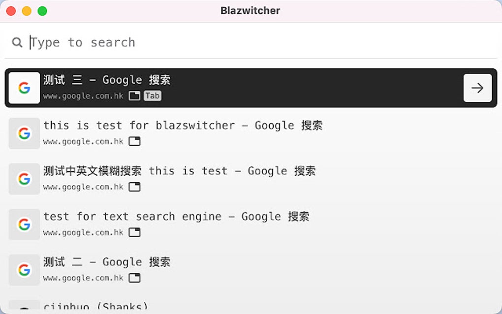 Blazwitcher: Search and Switcher in Blazing Speed for Google Chrome ...