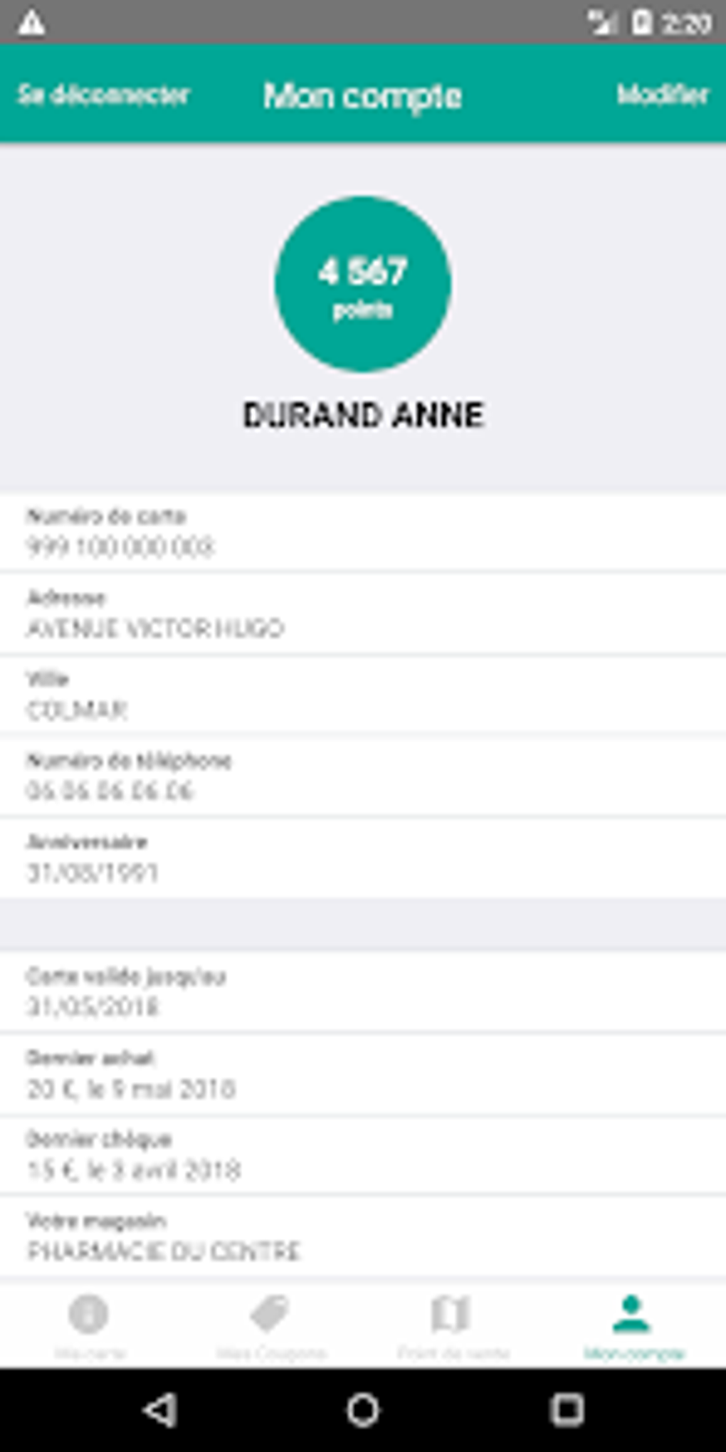 Mes Avantages PARA cho Android - Tải về