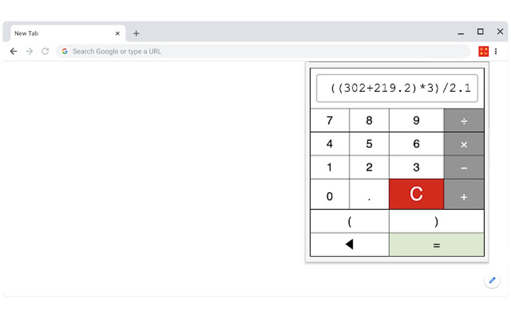 EZ Calculator Google Chrome 용 - 확장 프로그램 다운로드