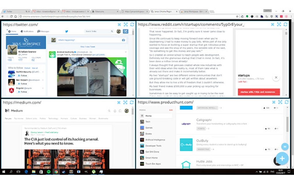 Janus Workspace for Google Chrome - Extension Download