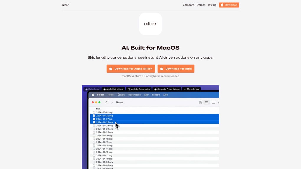 Alter for AI Productivity: review, features & use cases