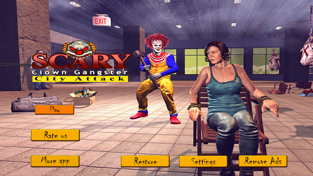 Scary Clown Gangster Attack for iPhone - Download