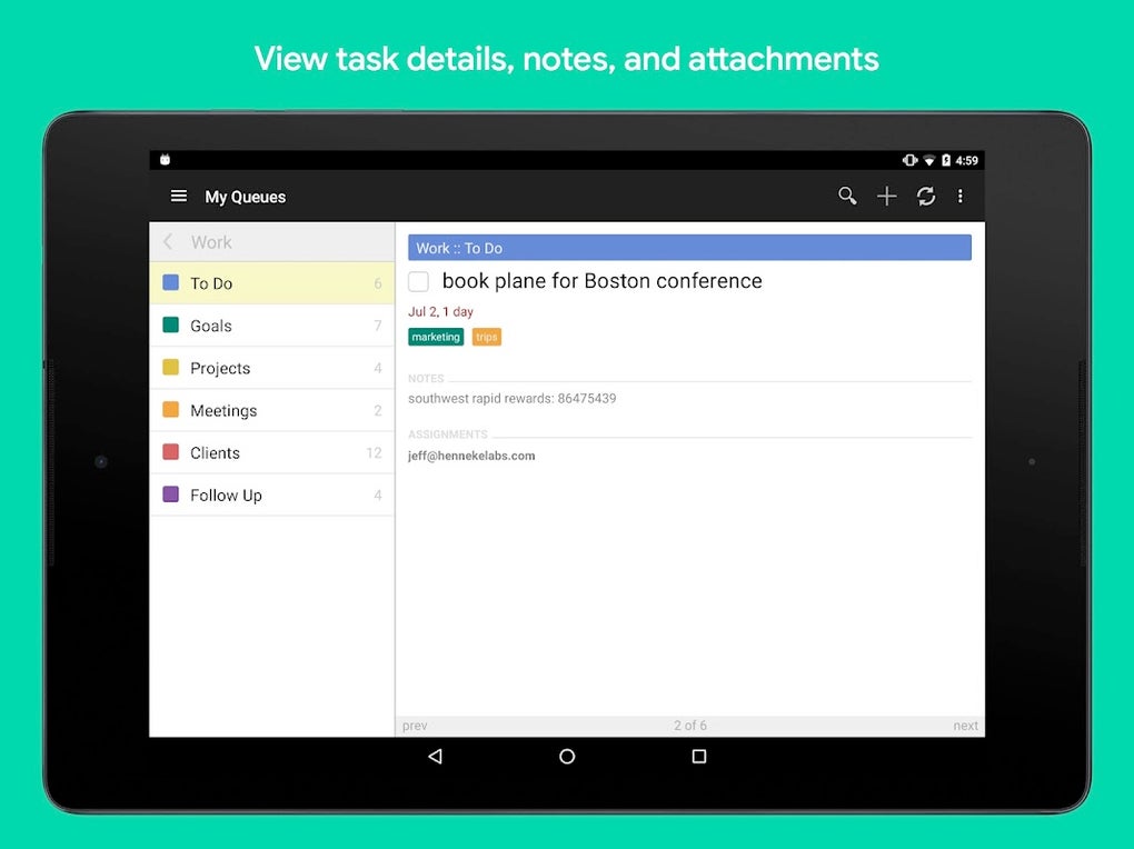 GQueues | Tasks & To-Do Lists APK for Android - Download