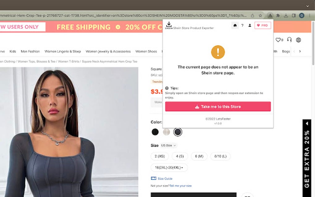 Shein Store Product Exporter for Google Chrome - Extension Download