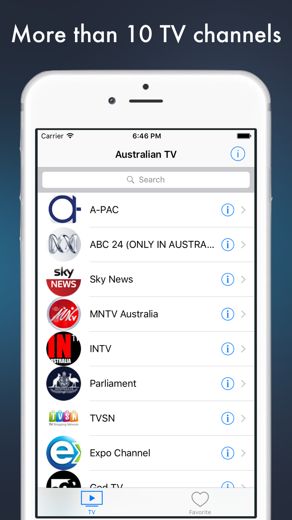 Australia TV - Australian television online para iPhone - Descargar