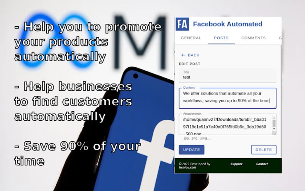 Facebook Automated - Save 90% your time para Google Chrome - Extensión ...