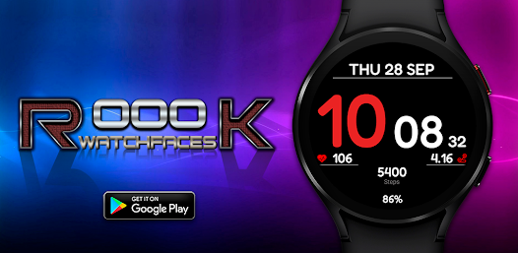 Simple Black watchface Wear OS for Android - Download