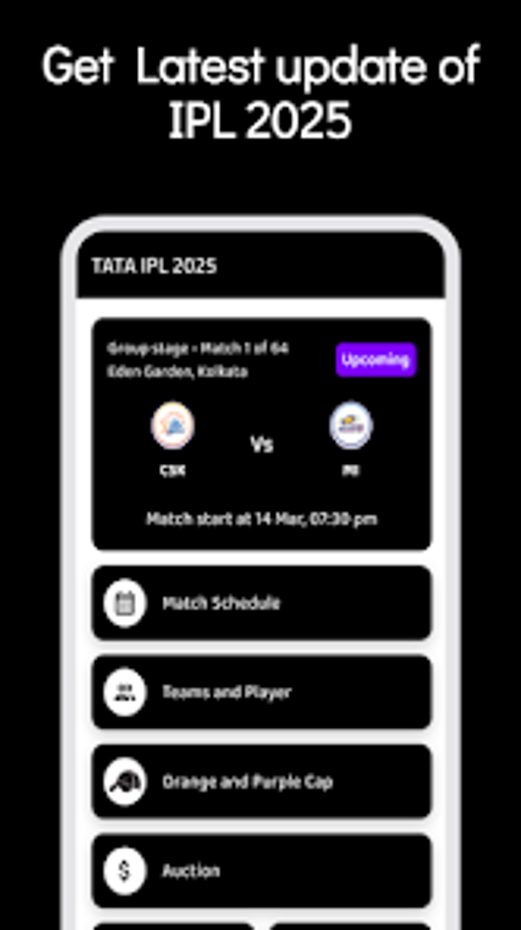 IPL 2025 Live Schedule สำหรับ Android - ดาวน์โหลด