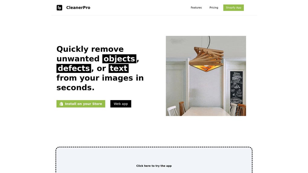 AI 이미지 생성기 및 편집기를 위한 CleanerPro - 리뷰, 기능 및 사용 사례