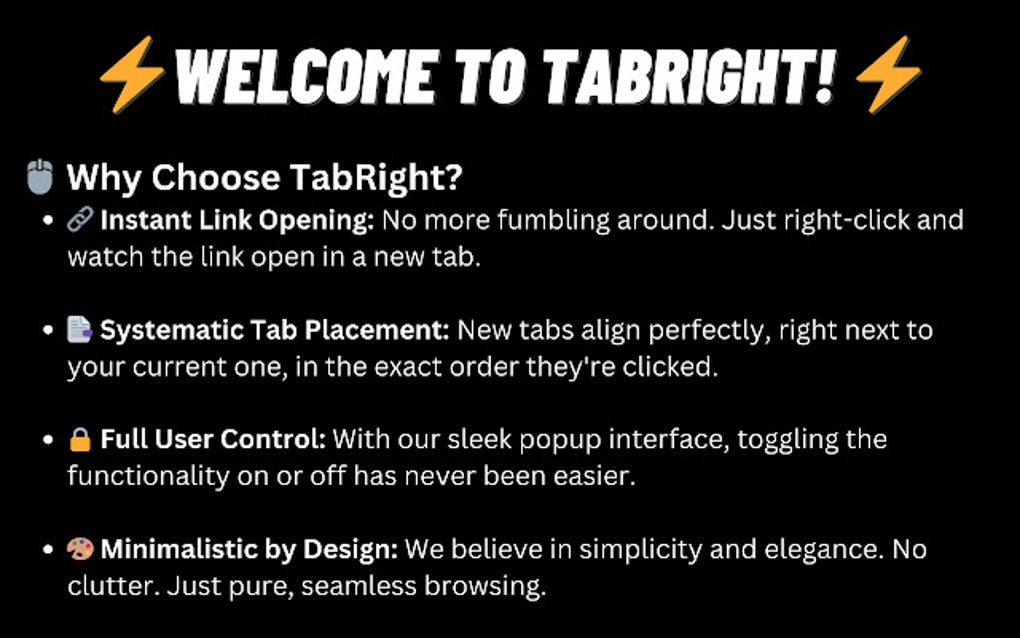 TabRight for Google Chrome - Extension Download
