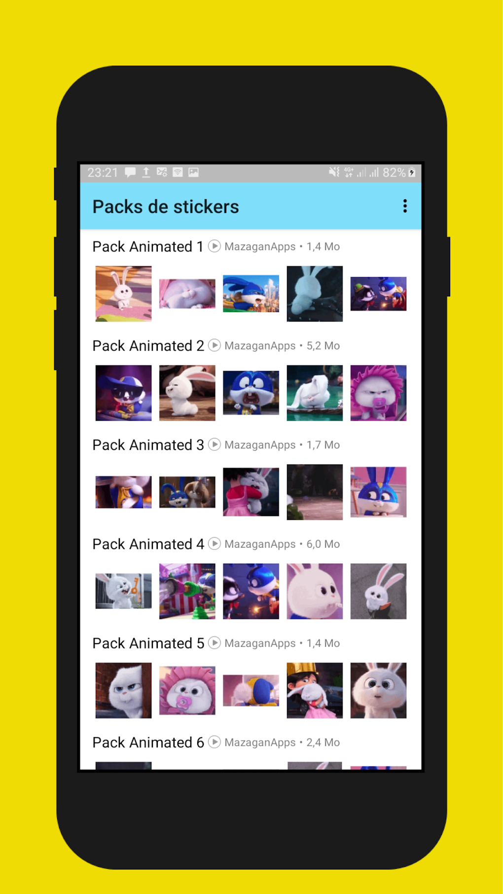 SnowBall Animated Stickers para Android - Descargar