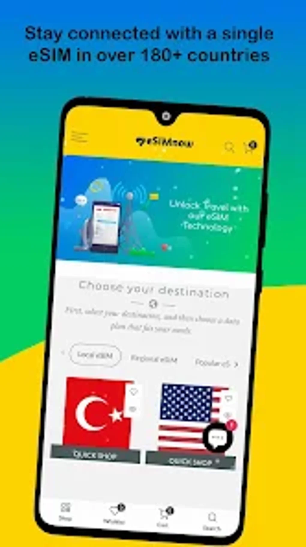 eSIMnow - eSIM for Travelers per Android - Download