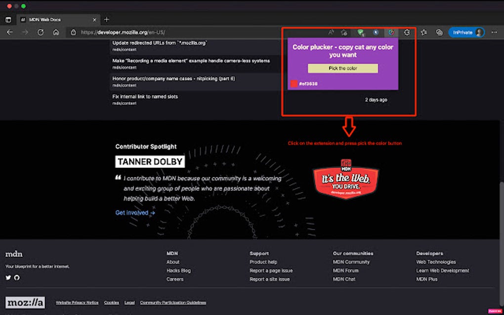 Color plucker per Google Chrome - Estensione Download