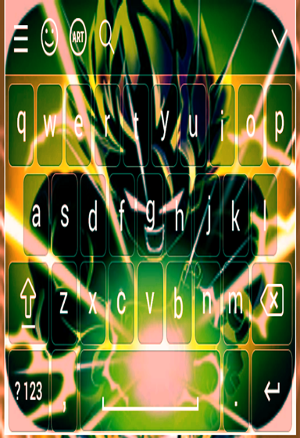 Dragon Anime Saiyanz Keyboard emoji für Android - Download