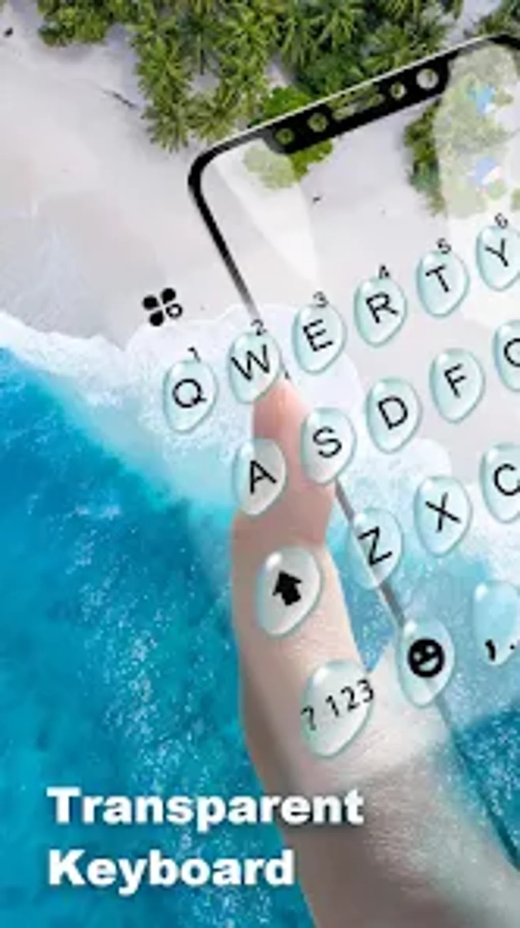 Transparent Beach Theme for Android - Download