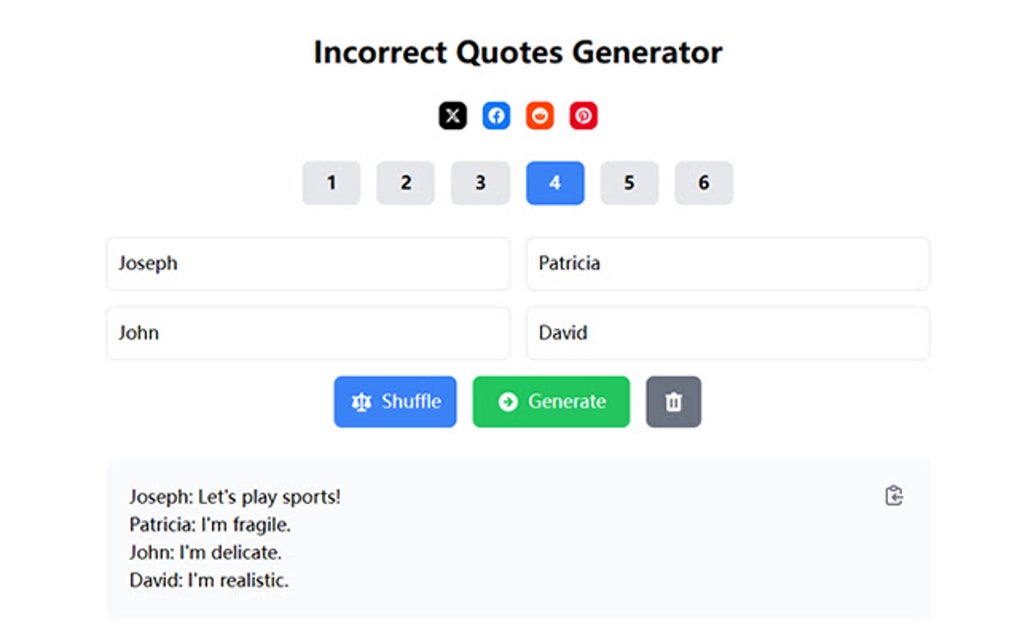 Incorrect Quotes Generator para Google Chrome - Extensión Descargar