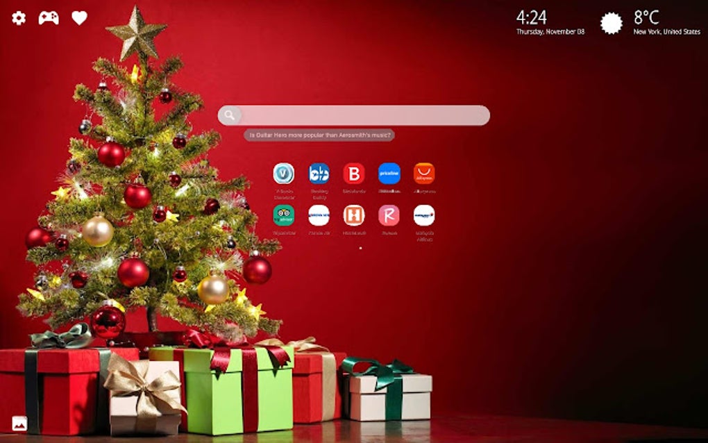 Christmas New Tab Theme for Google Chrome - Extension Download