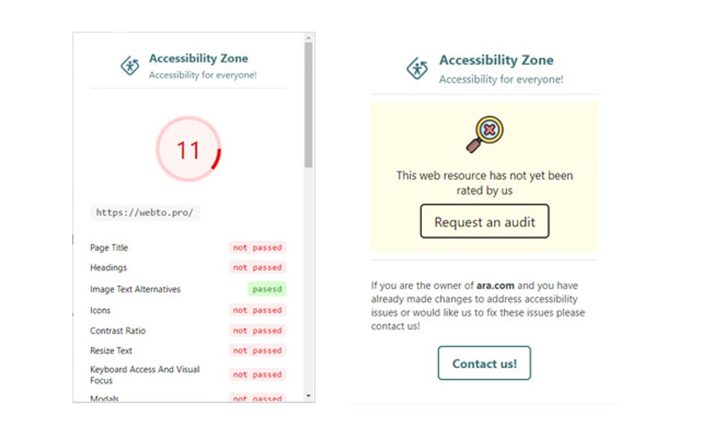 Website reports by Accessibility zone para Google Chrome - Extensión ...