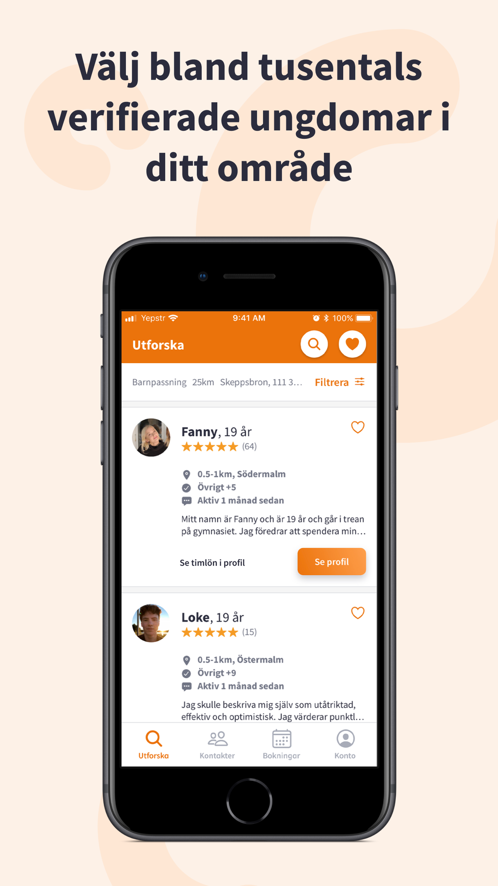 Yepstr - barnvakt läxhjälp mm for iPhone - Download