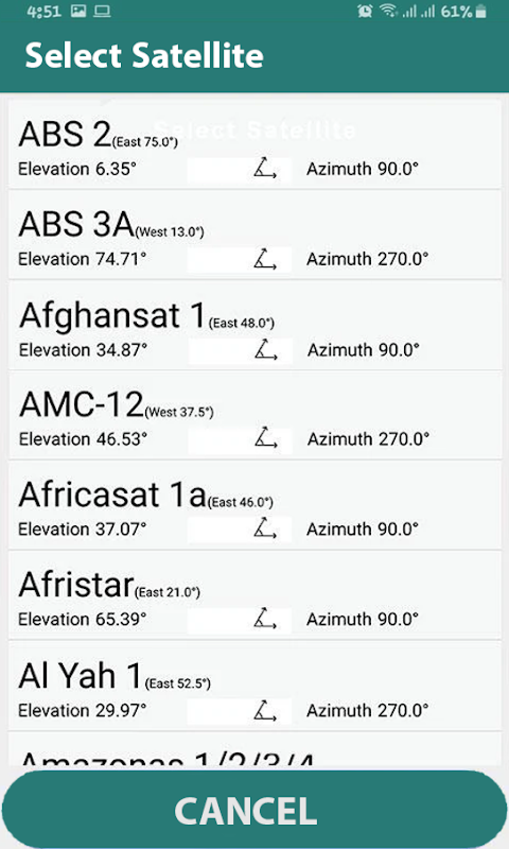 Satfinder (Dishpointer) with Bubble Level Meter APK for Android - Download