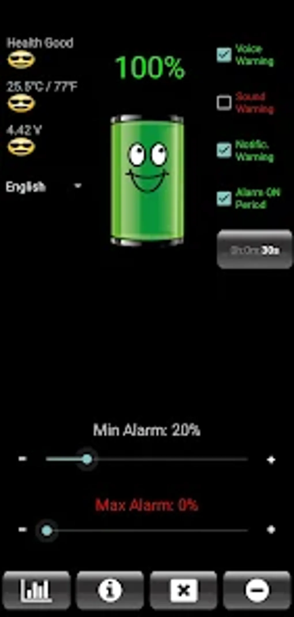 Battery Alarm PRO for Android - Download