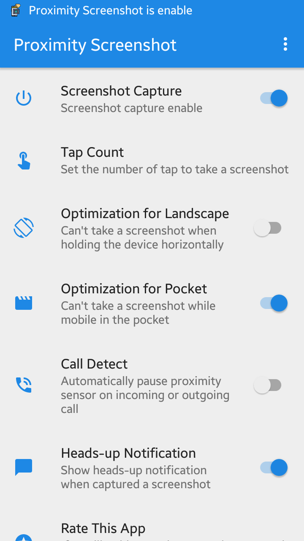 Proximity Screenshot Capture APK para Android - Descargar