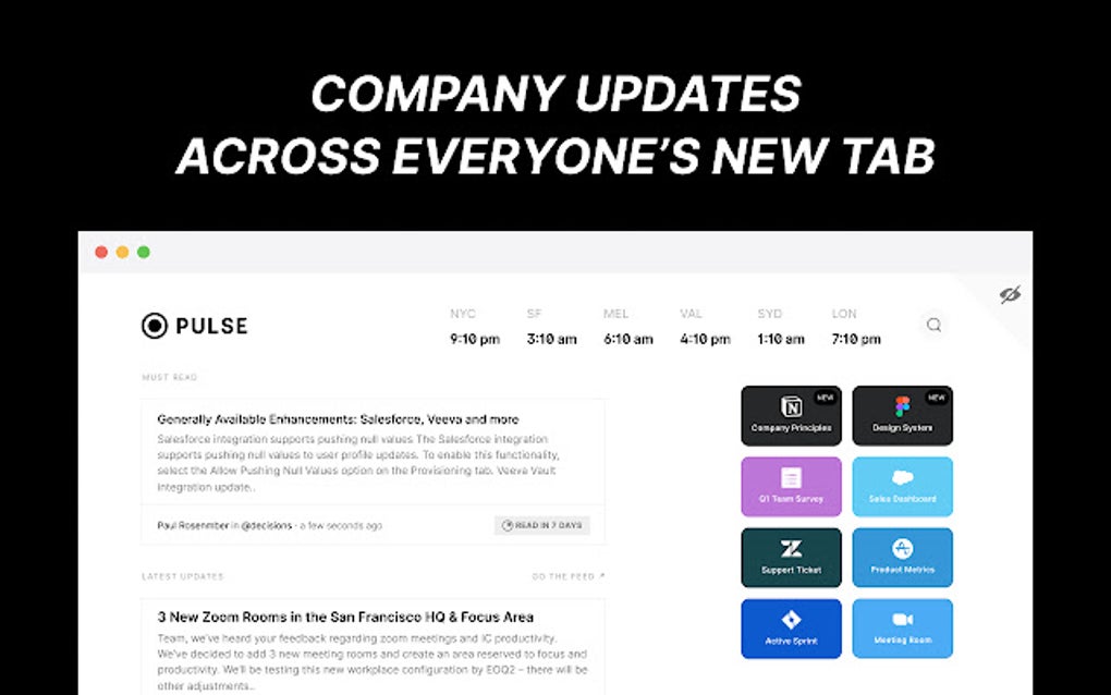 Pulse Start Page - New Tab para Google Chrome - Extensión Descargar