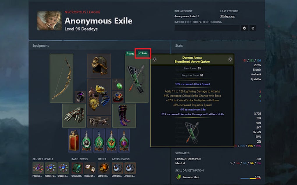 PoE Ninja Redirect to Trade for Google Chrome - Extension Download