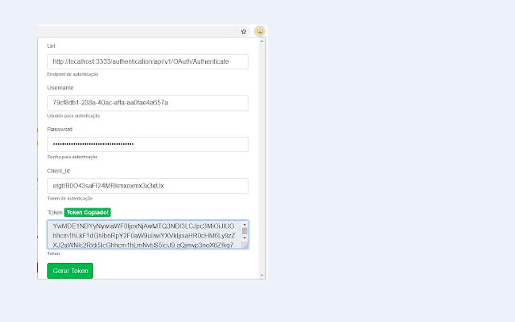 ApiToken Generator for Google Chrome - Extension Download