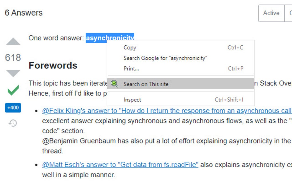 Search on This Site for Google Chrome - Extension Download