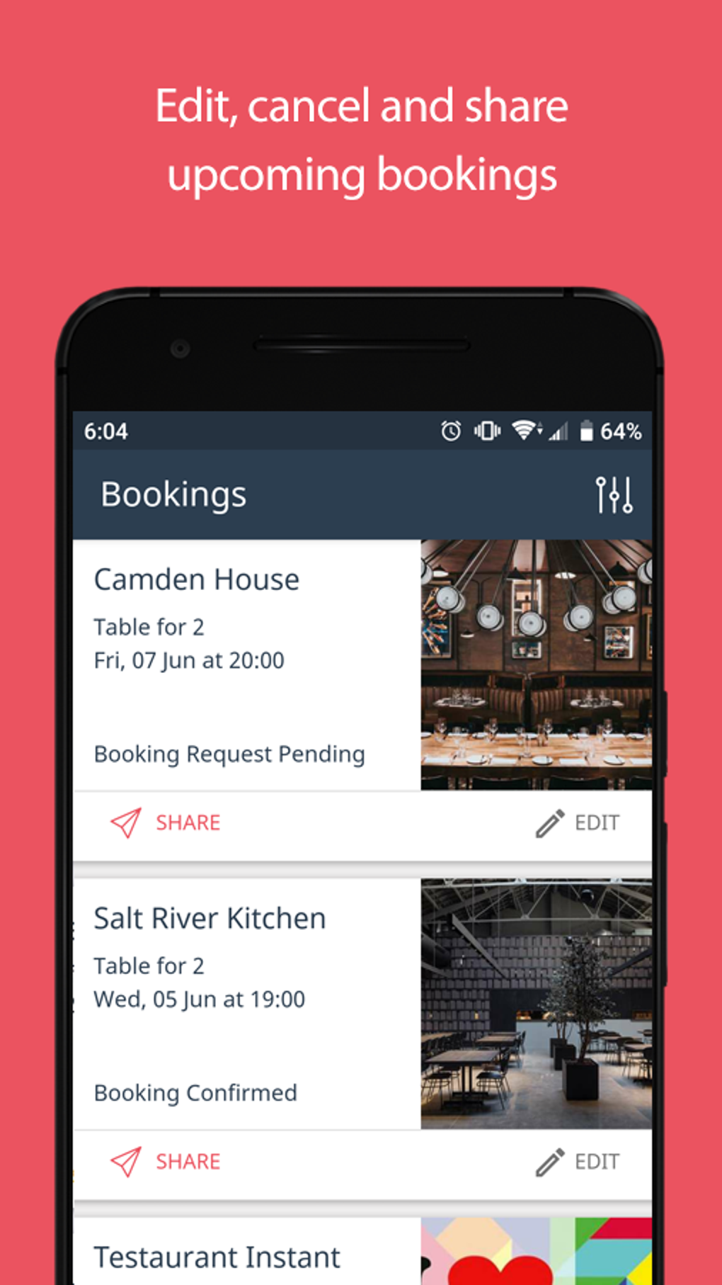 Dineplan - Instant Restaurant Bookings para Android - Descargar