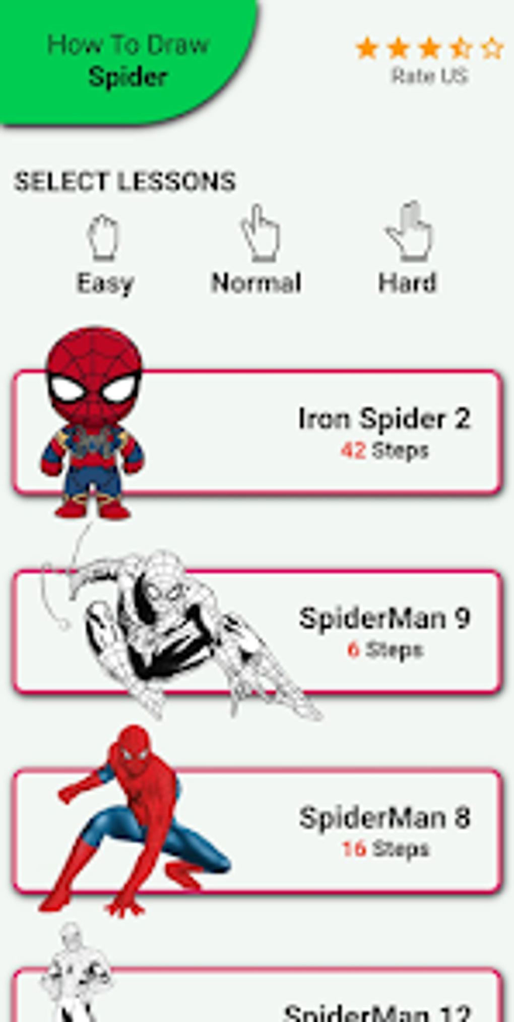 How to draw Spider Boy easy cho Android - Tải về