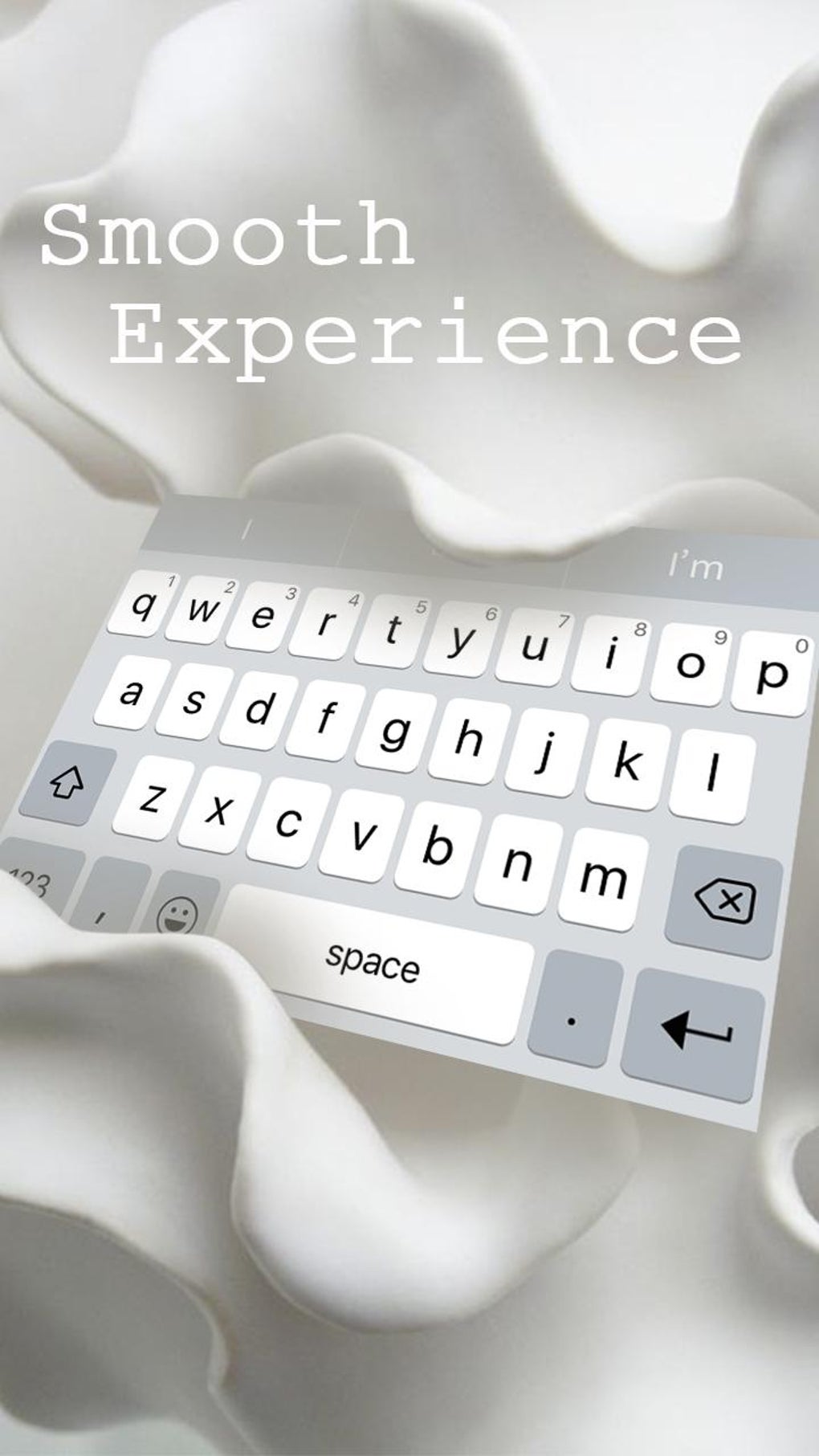 Pearl white emoji pro keyboard theme APK para Android - Descargar
