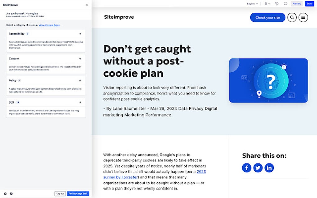 Siteimprove Content Assistant para Google Chrome - Extensión Descargar