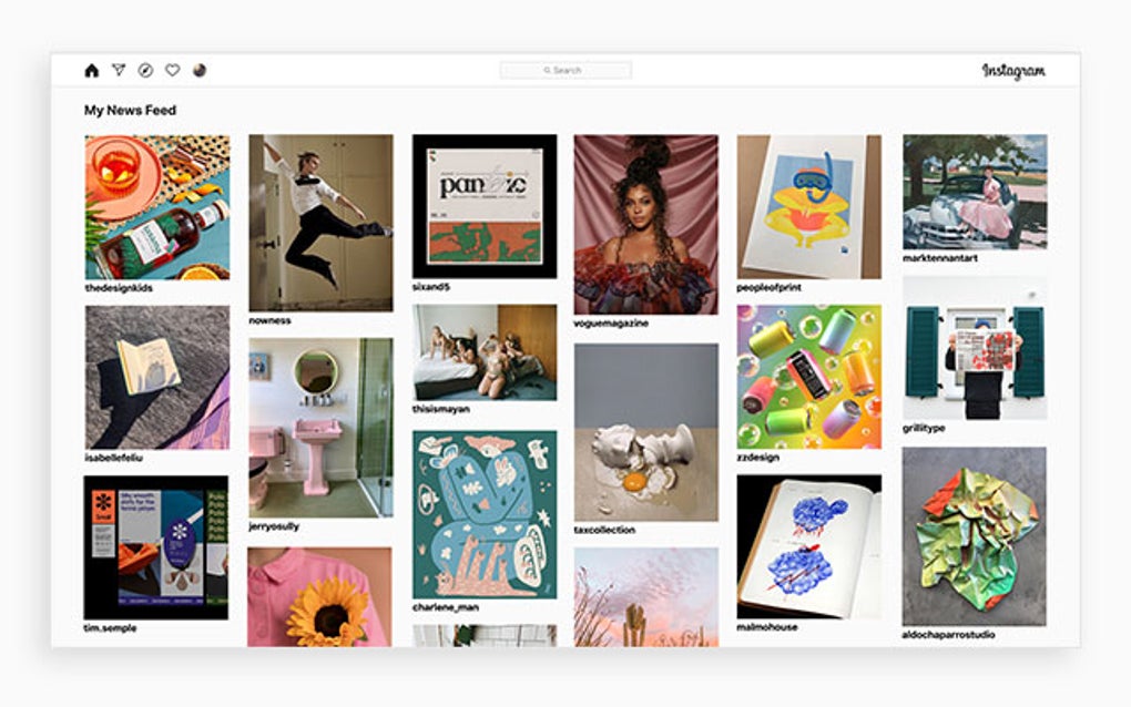 Browse Instagram as an inspirational board for Google Chrome ...