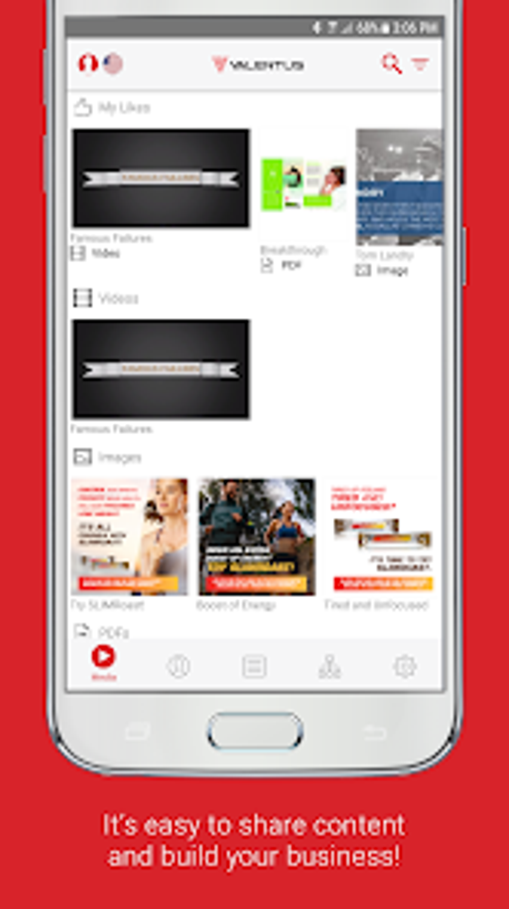 Share Valentus for Android - Download