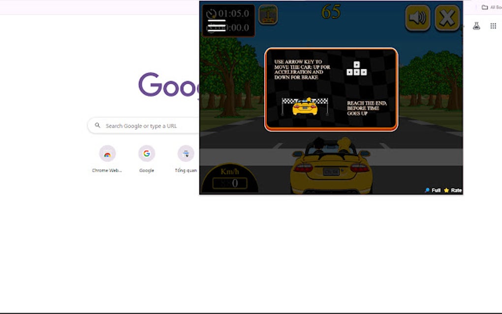 Car Rush Original for Google Chrome - Extension Download
