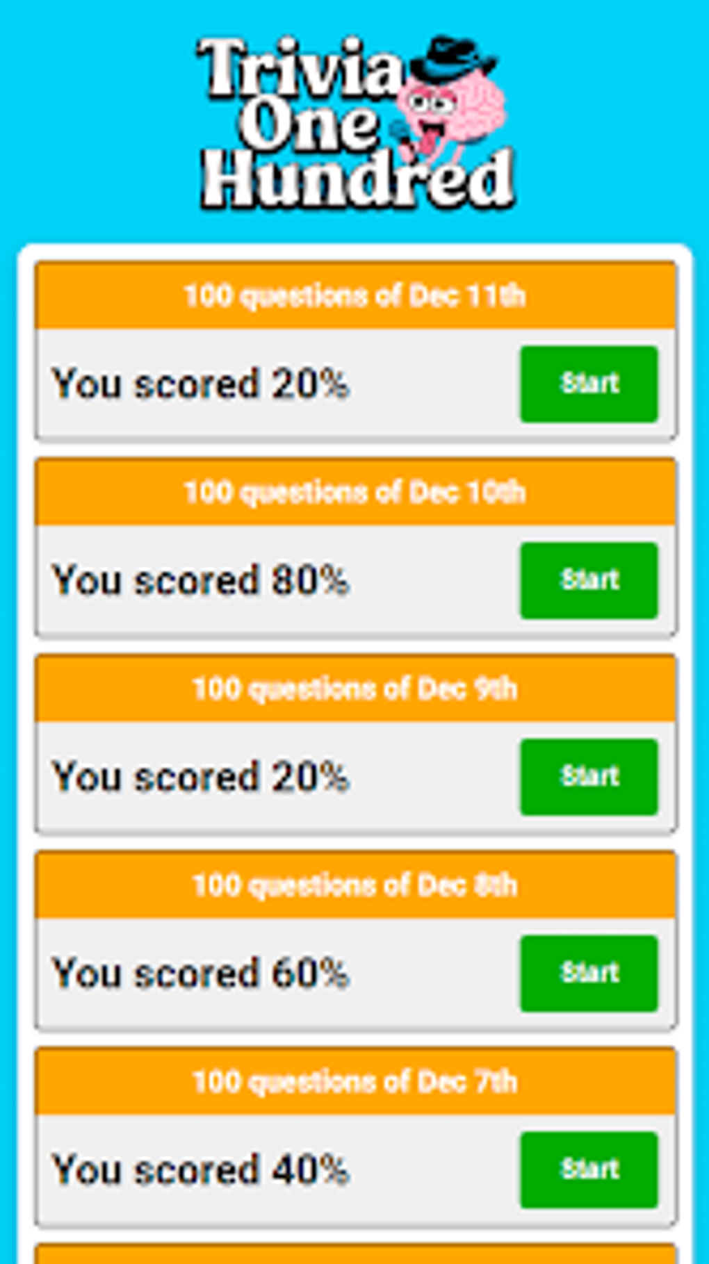 Trivia One Hundred for Android - Download