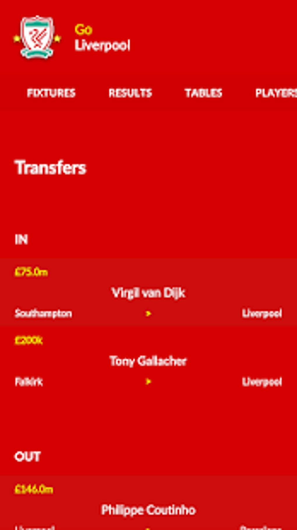 Liverpool app for Android - Download