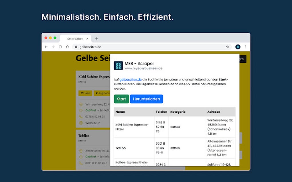 MyEasyBusiness - Scraper for Google Chrome - Extension Download