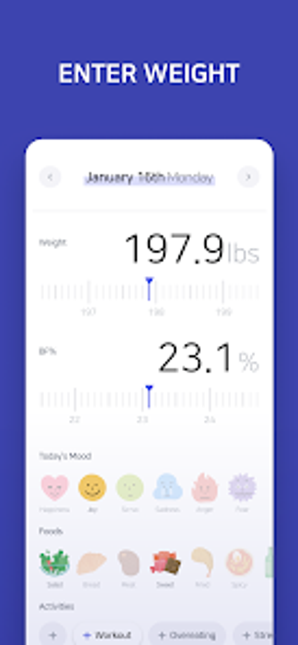 Weight Diary - BMI Calculator per Android - Download