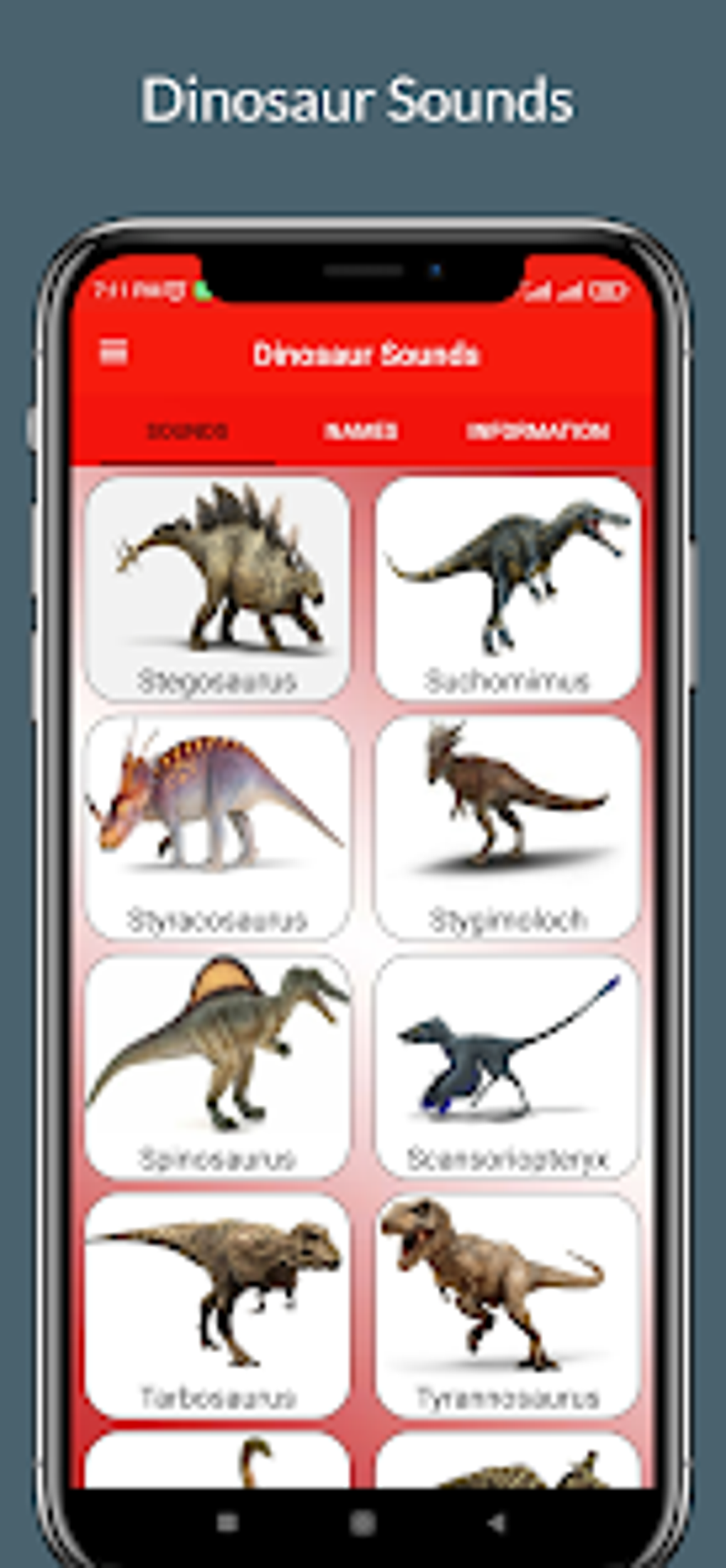 Dinosaur Sounds para Android - Descargar