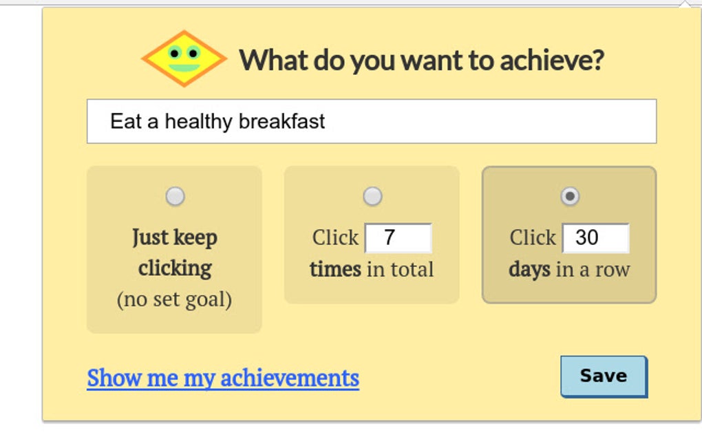 Click Your Achievements para Google Chrome - Extensión Descargar