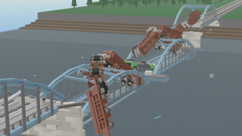 Destroy the bridge Crash trains ROBLOX 용 - 게임 다운로드